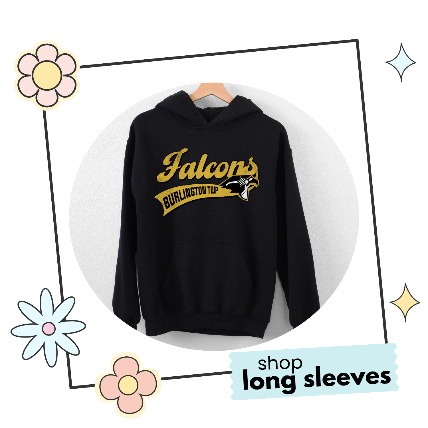 Falcons Long Sleeve 🖤💛 – Wild and Free Spiritwear